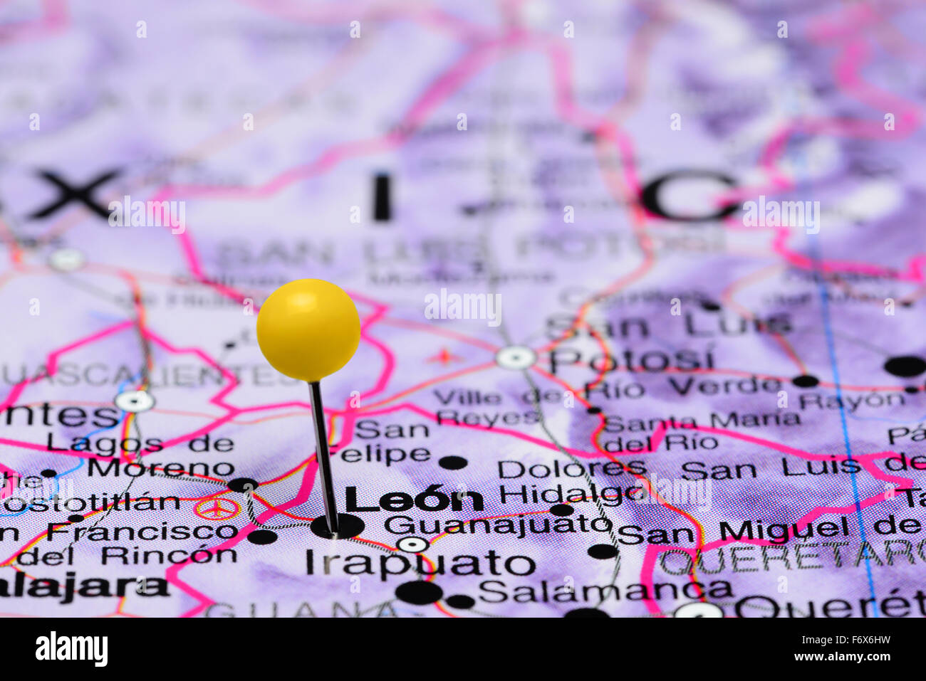 Leon map hi-res stock photography and images - Alamy