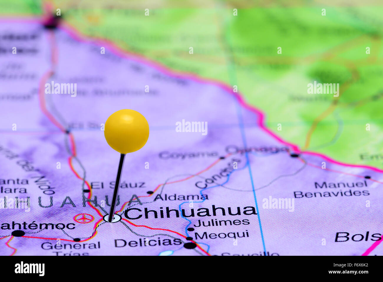 Map of chihuahua hi-res stock photography and images - Alamy