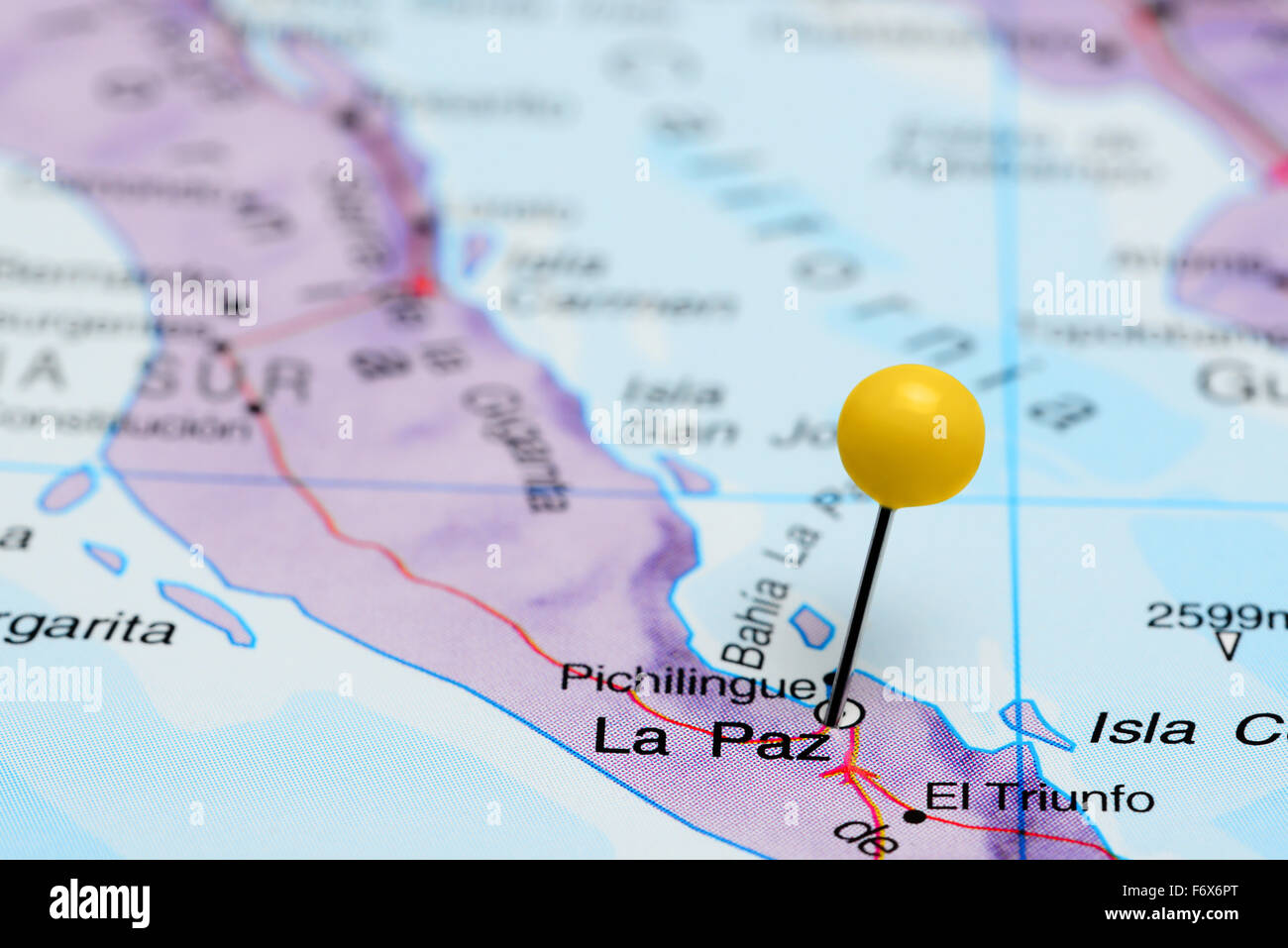 La paz mexico map hi-res stock photography and images - Alamy