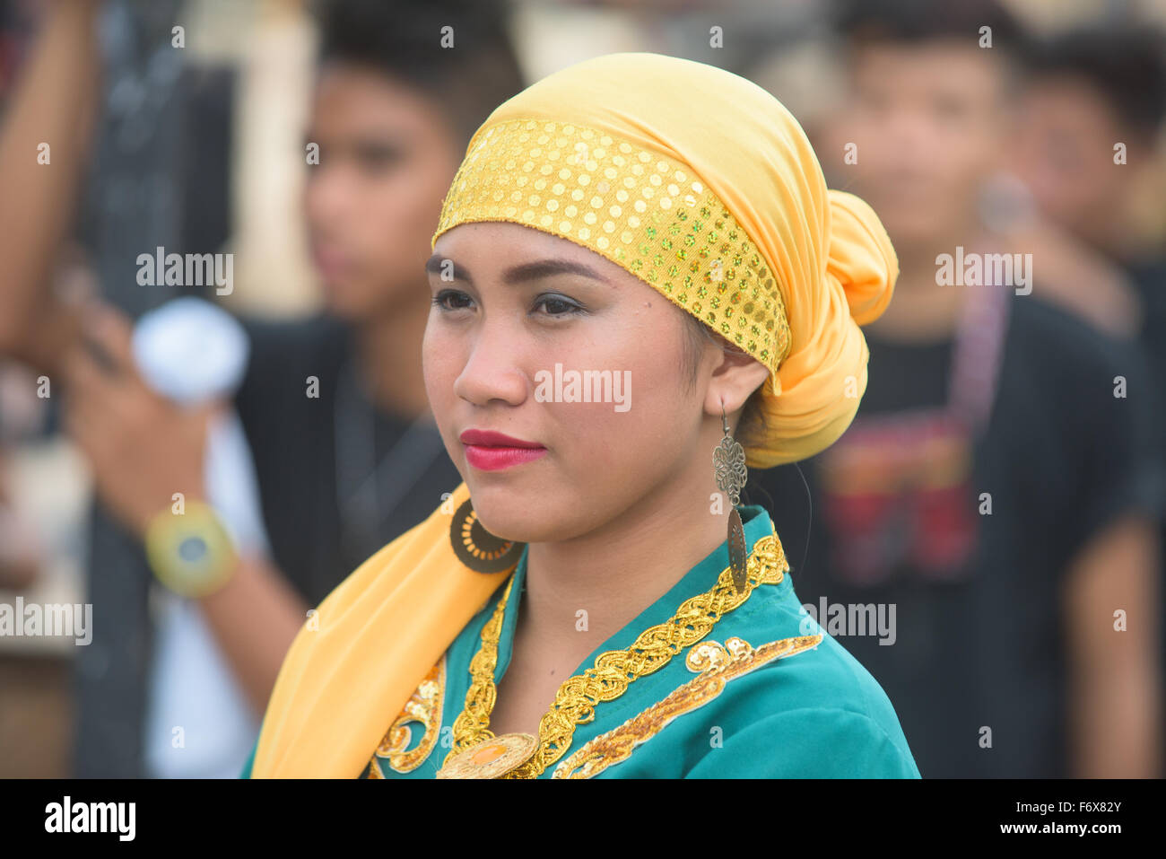 Female participant at the Street Dance Competition during the Gensan ...