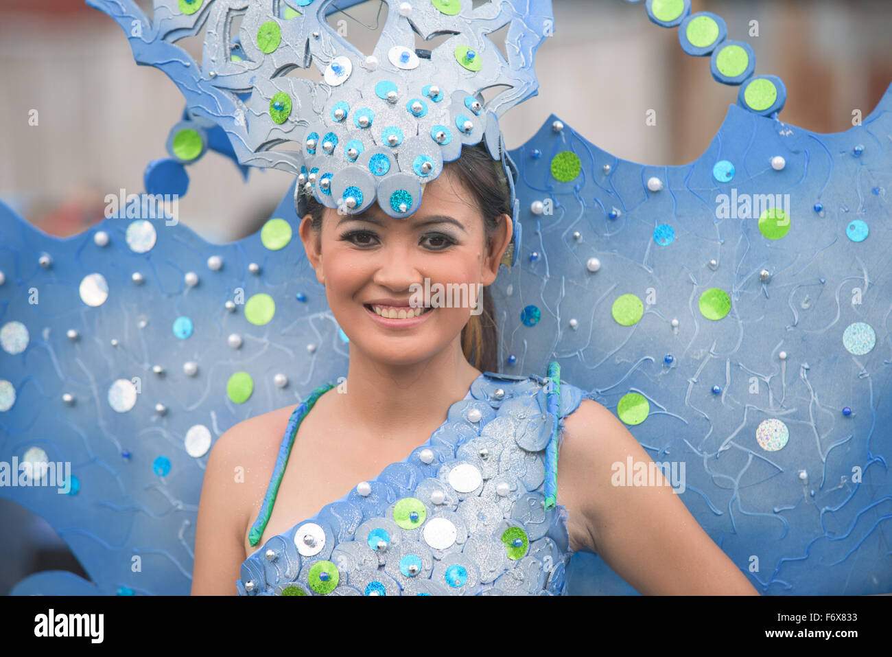 Female participant at the Street Dance Competition during the Gensan ...