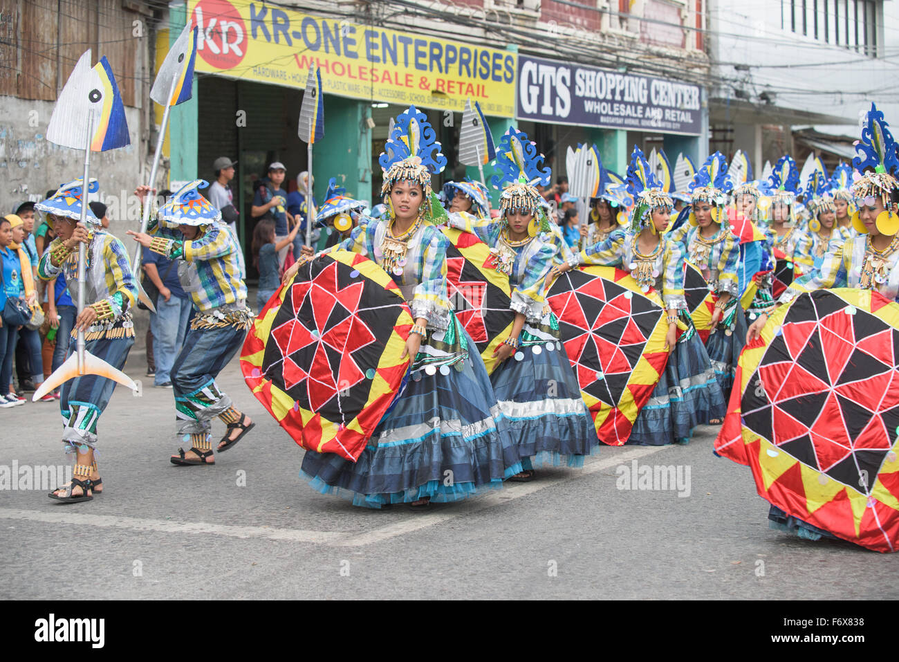 Participants in traditional costumes at the Street Dance Competition ...