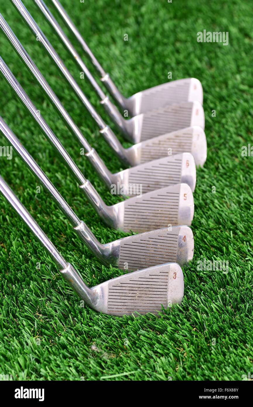 A conceptual studio photo of golfing equipment Stock Photo - Alamy