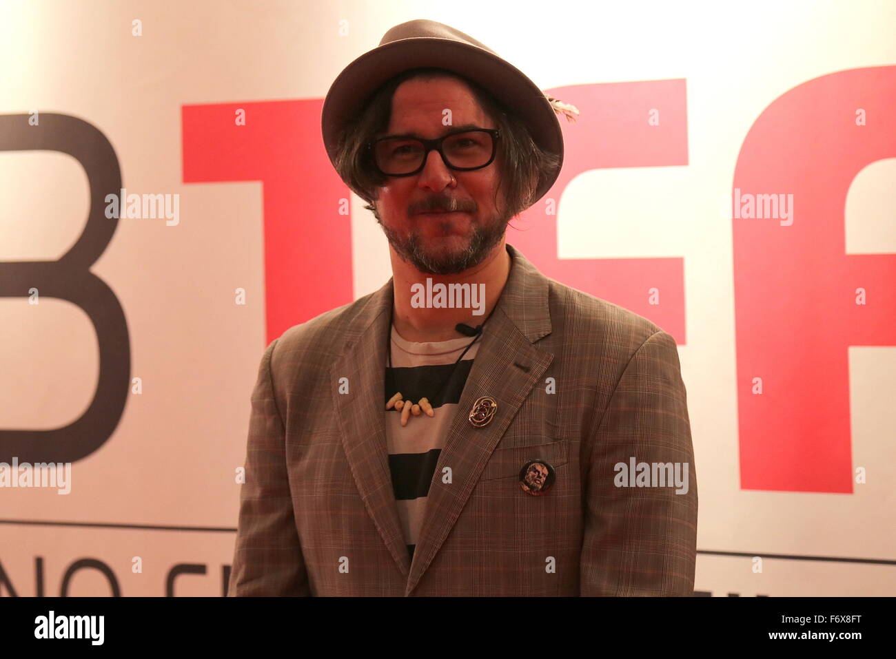 Torino, Italy. 20th Nov, 2015. Corin Hardy, awarded filmmaker and music ...