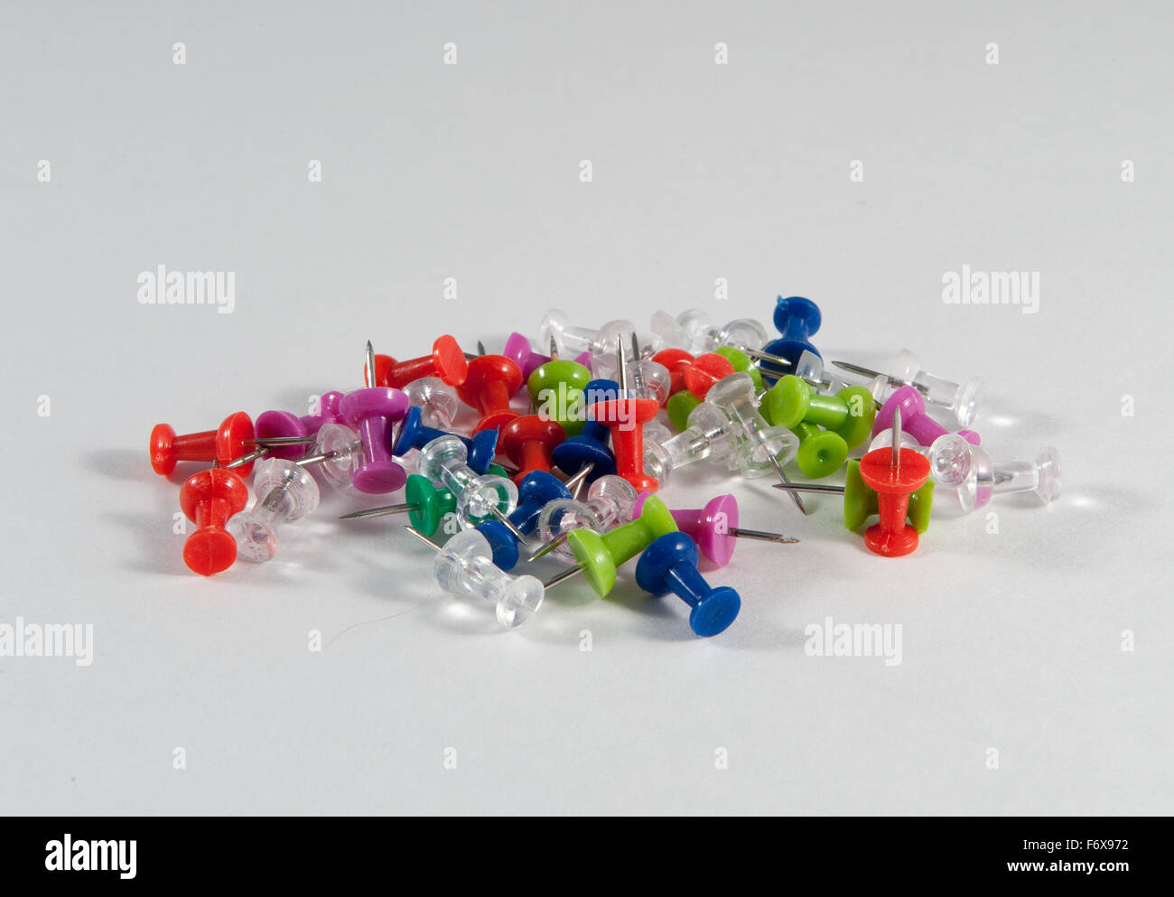 Push pins against white hi-res stock photography and images - Alamy