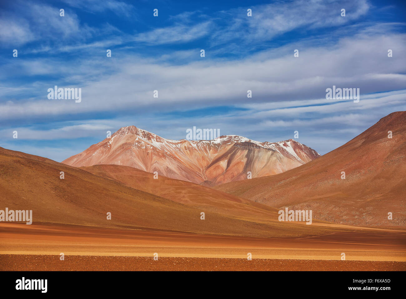 The surreal landscape of Bolivia's Altiplano region, near Uyuni ...