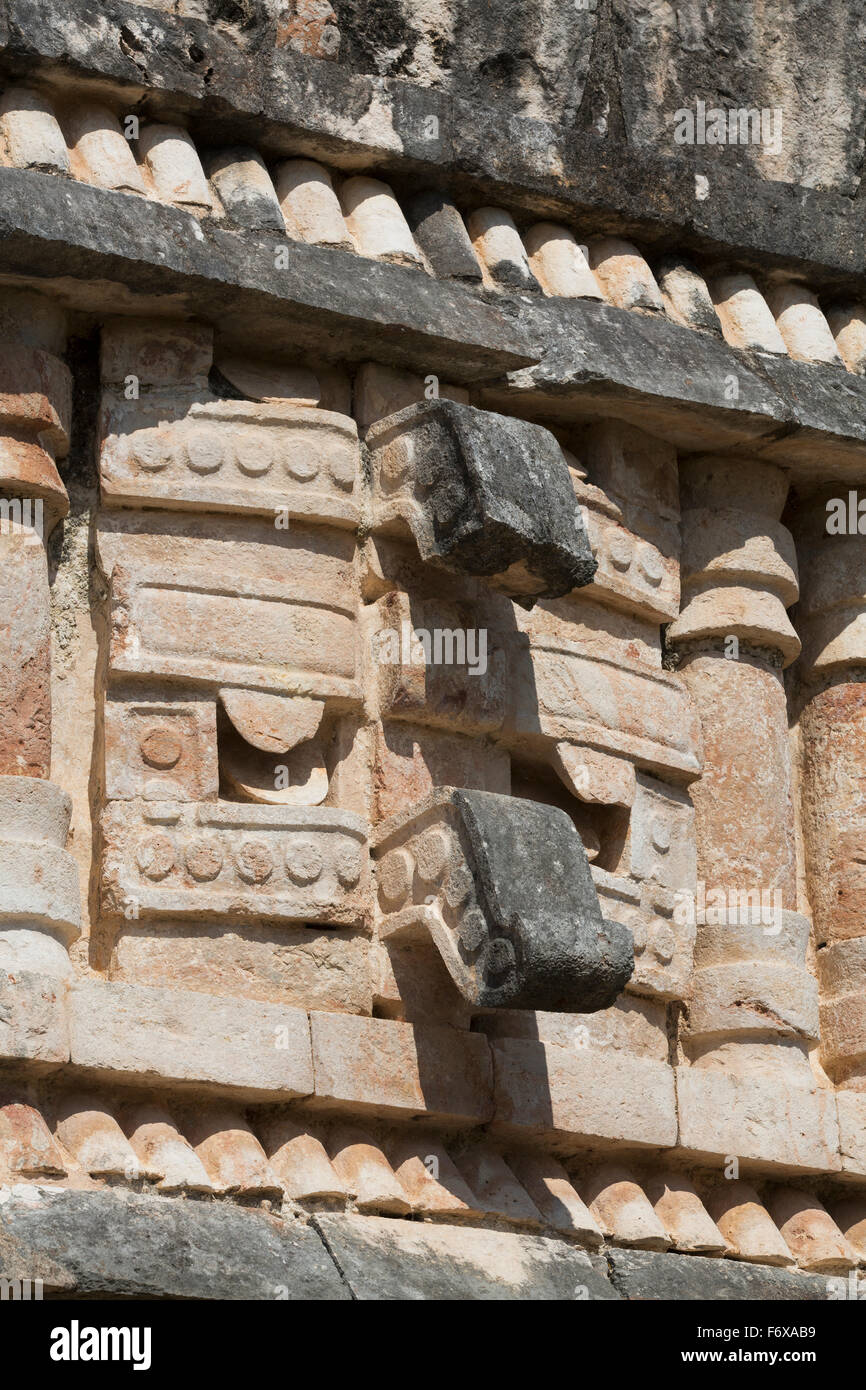 Chac Mask (Rain God), The Palace, Labna, Mayan Ruins; Yucatan, Mexico ...