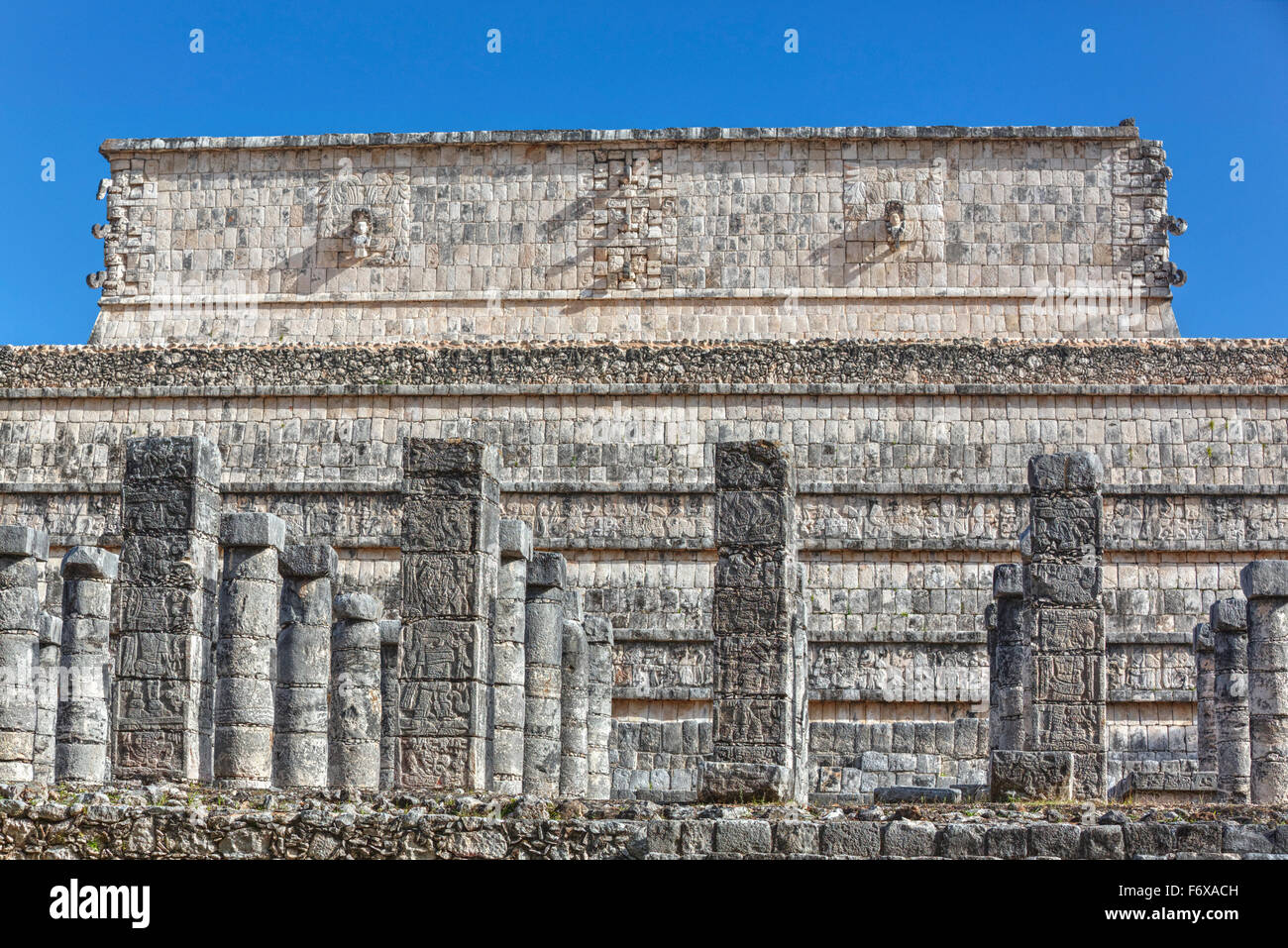 Columns adorned with carved animal deities, Group of a Thousand Columns ...