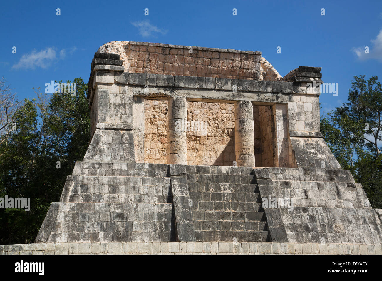 Temple of the Bearded Man, Chichen Itza; Yucatan, Mexico Stock Photo ...