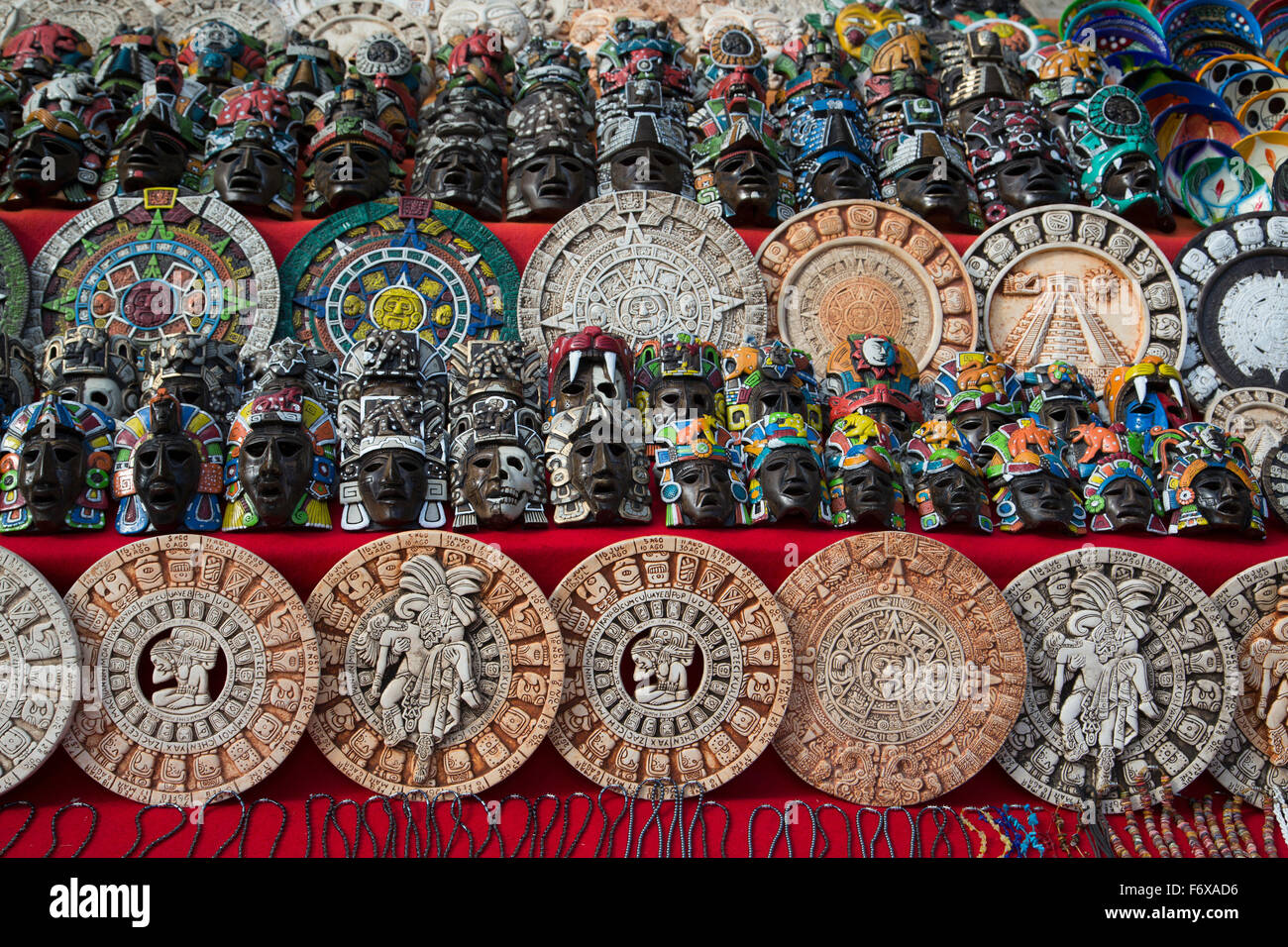 Handicrafts for sale, Chichen Itza; Yucatan, Mexico Stock Photo - Alamy