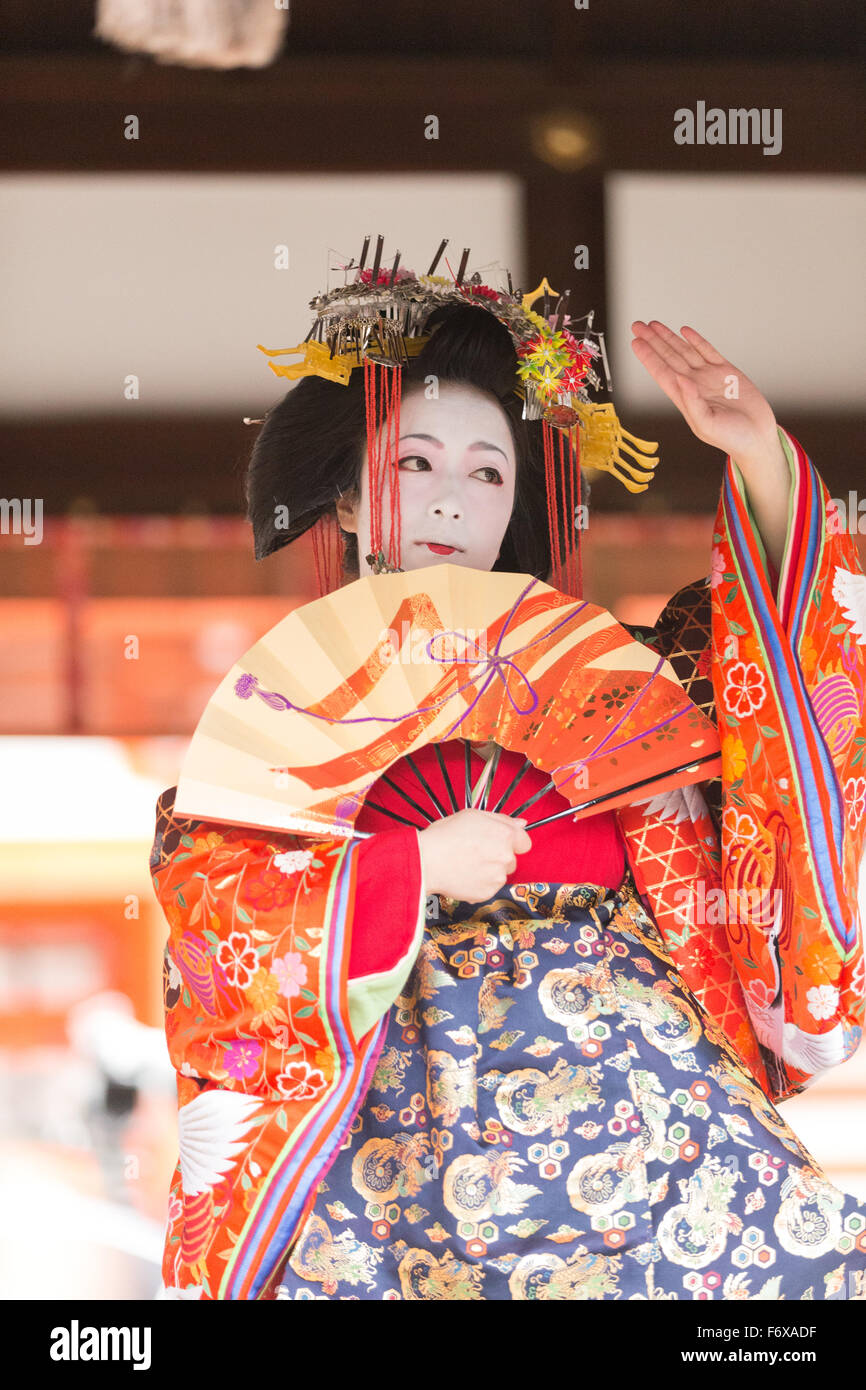 November 26, 2014 Japan Kyoto Aoi Tayu makes her debut as a Tayu at ...
