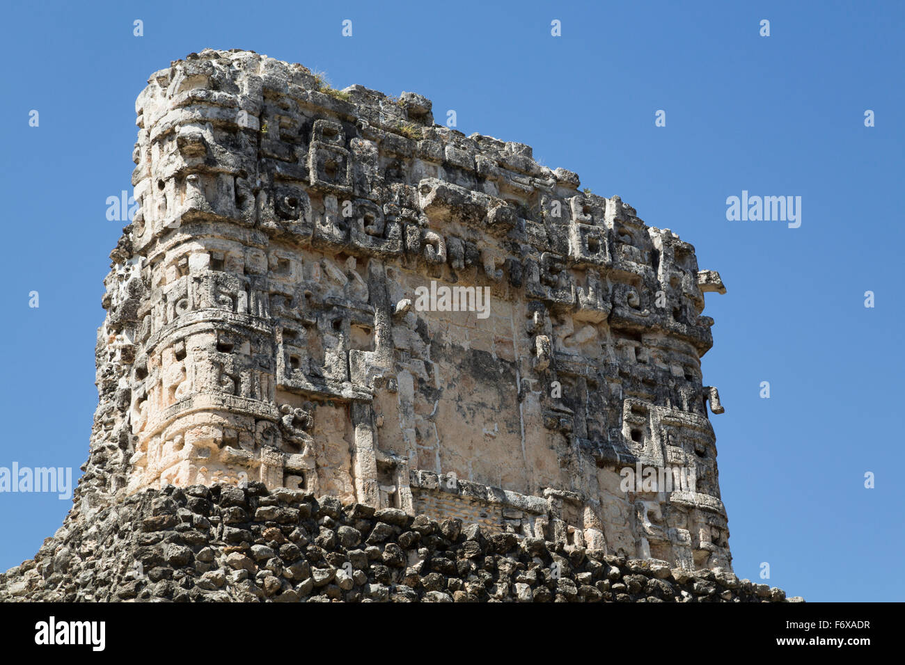 Painted Vault Temple, Dzibilnocac Mayan archaeological ruins, Chenes ...