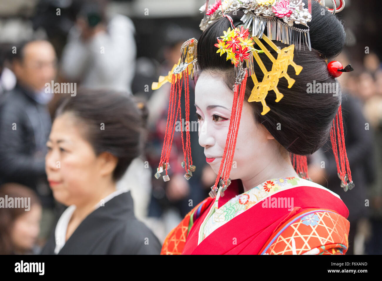 November 26, 2014 Japan Kyoto Aoi Tayu makes her debut as a Tayu at ...