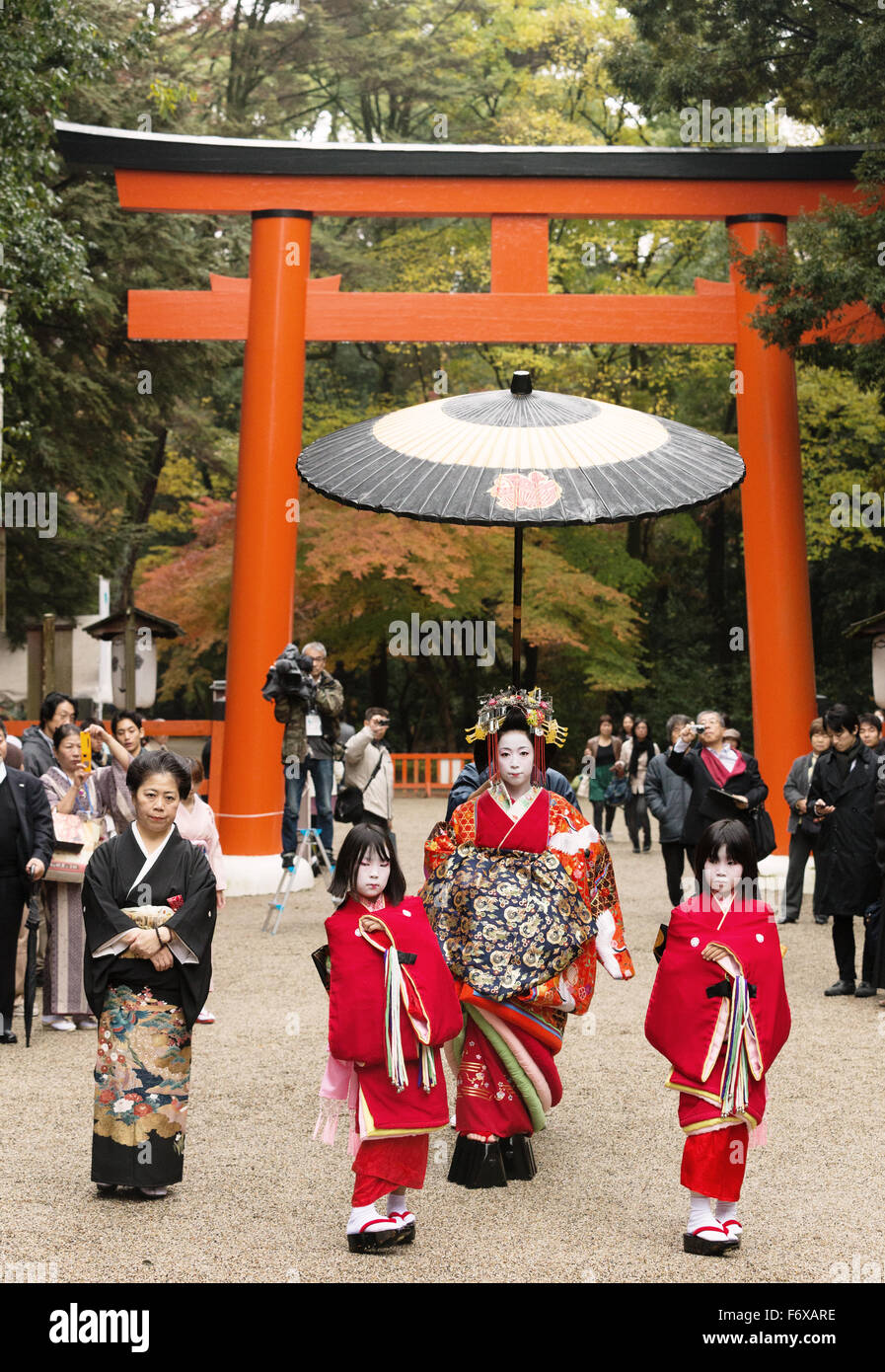 November 26, 2014 Japan Kyoto Aoi Tayu makes her debut as a Tayu at ...