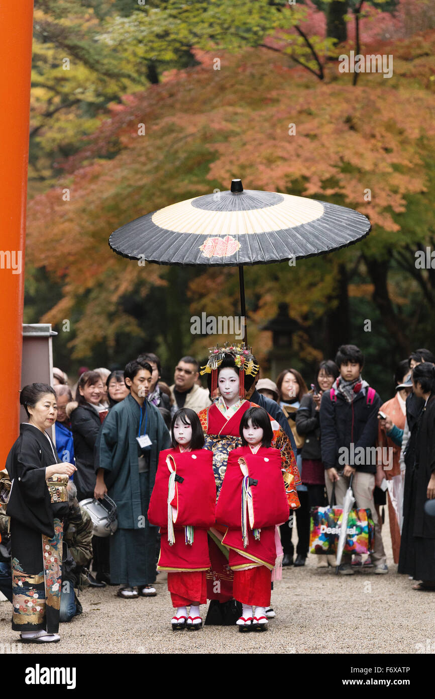 November 26, 2014 Japan Kyoto Aoi Tayu makes her debut as a Tayu at ...