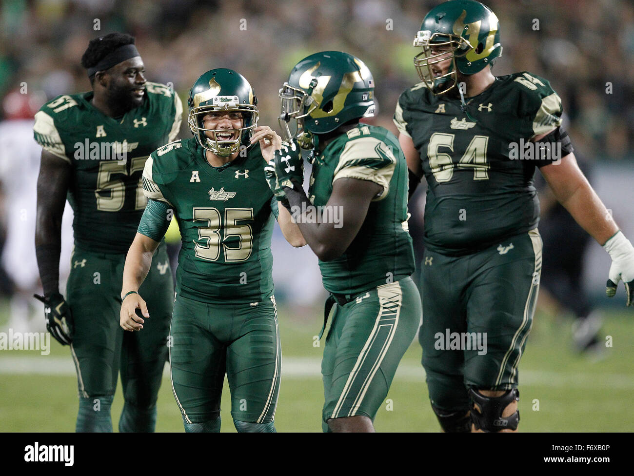 City, Florida, USA. 20th Nov, 2015. South Florida Bulls place kicker ...