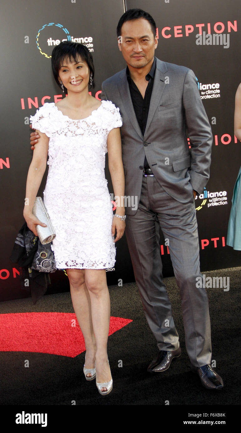 Ken Watanabe at the Los Angeles premiere of "Inception" held at the ...