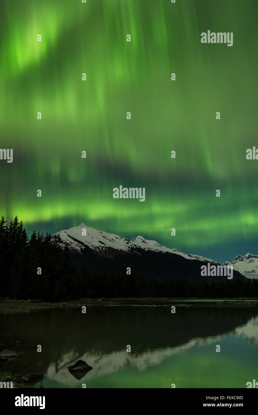 Aurora Borealis, Northern Lights, Mendenhall River, Tongass National ...