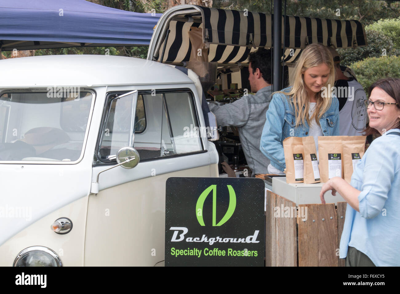 Camper van cafe hi-res stock photography and images - Alamy