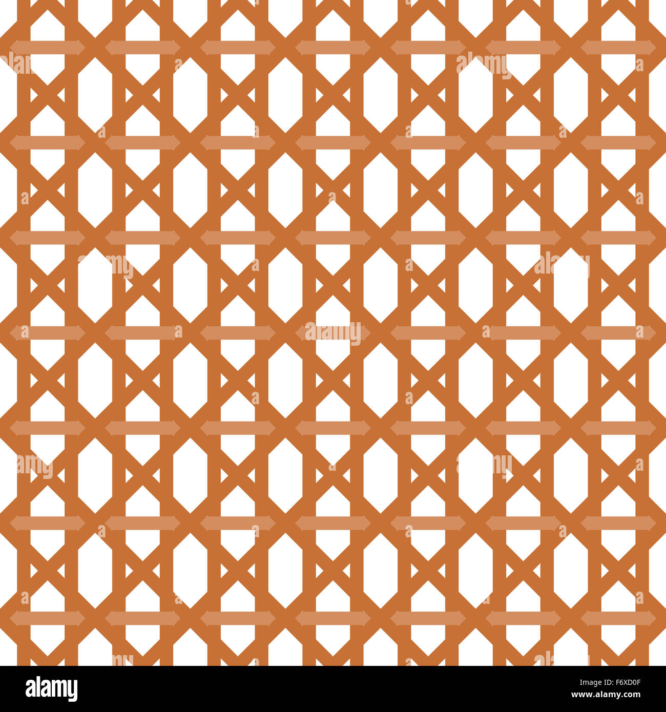 Interleaved / interwoven bands in a hexagon pattern on white background ...