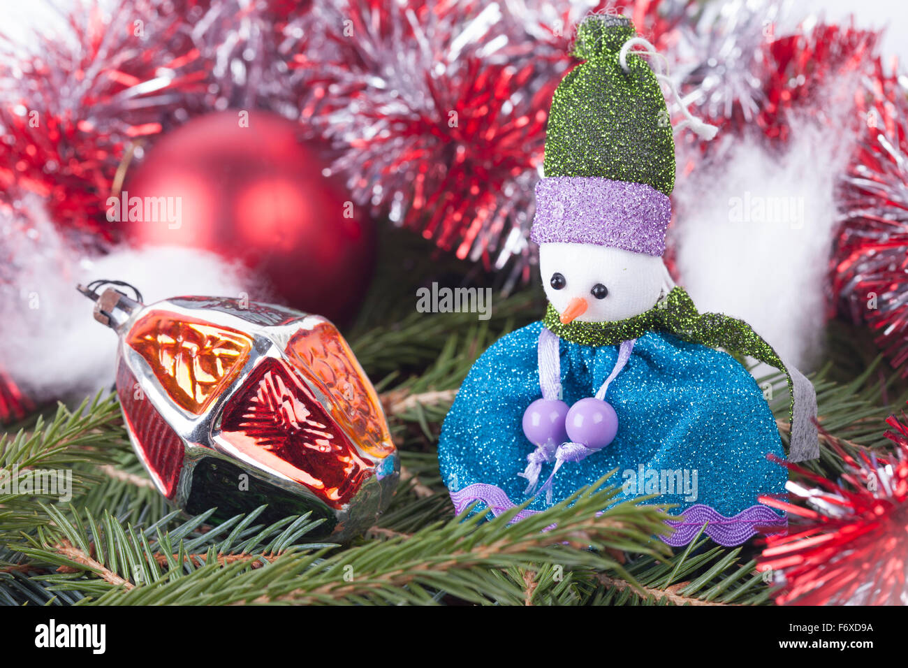 Snowman branch christmas tree hi-res stock photography and images - Alamy
