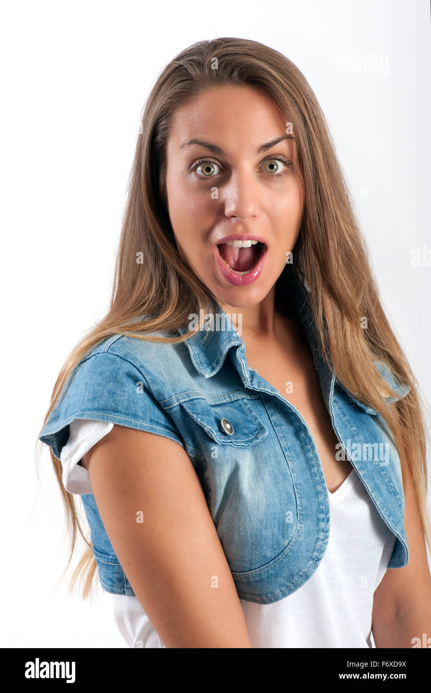 Expression of awe hi-res stock photography and images - Alamy