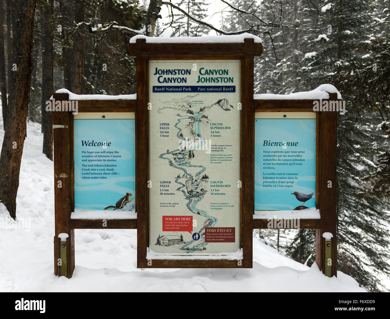 Map of banff alberta canada hi-res stock photography and images - Alamy