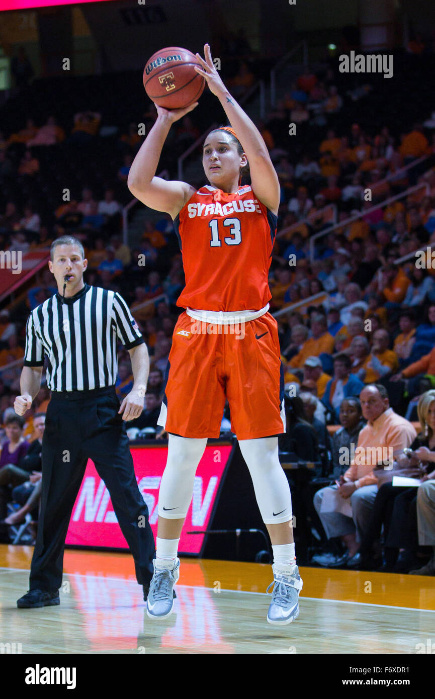 November 20, 2015: Brianna Butler #13 of the Syracuse Orange shoots the ...