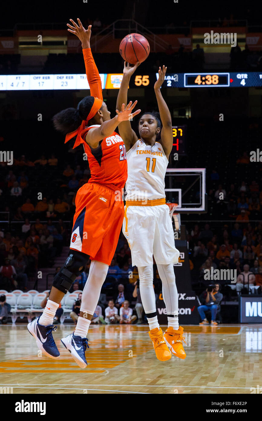 November 20, 2015: Diamond DeShields #11 of the Tennessee Lady ...