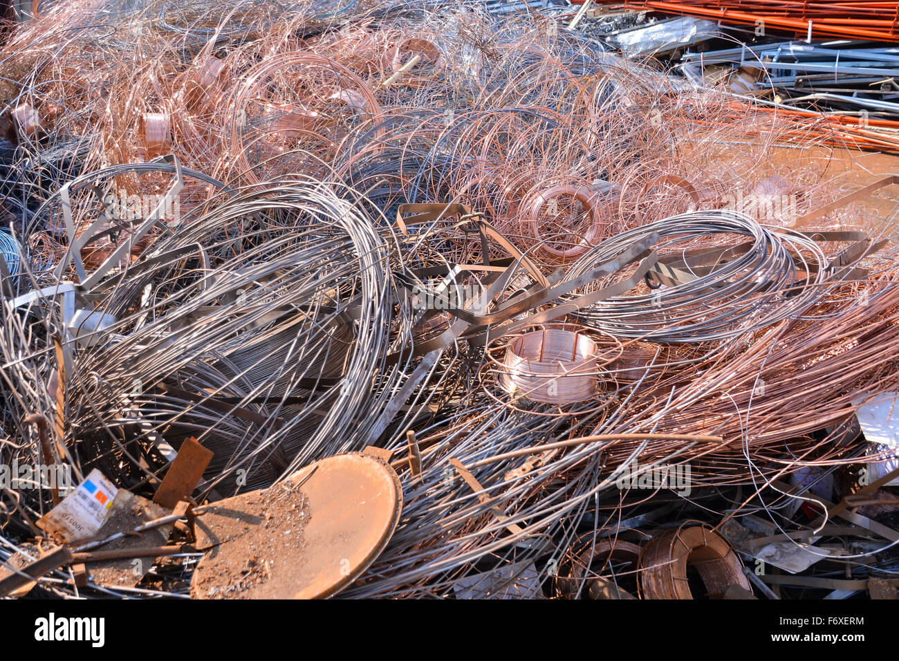 Metal Ready for Recycling Stock Photo - Alamy