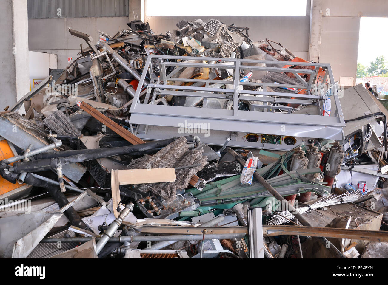 Metal Ready for Recycling Stock Photo - Alamy