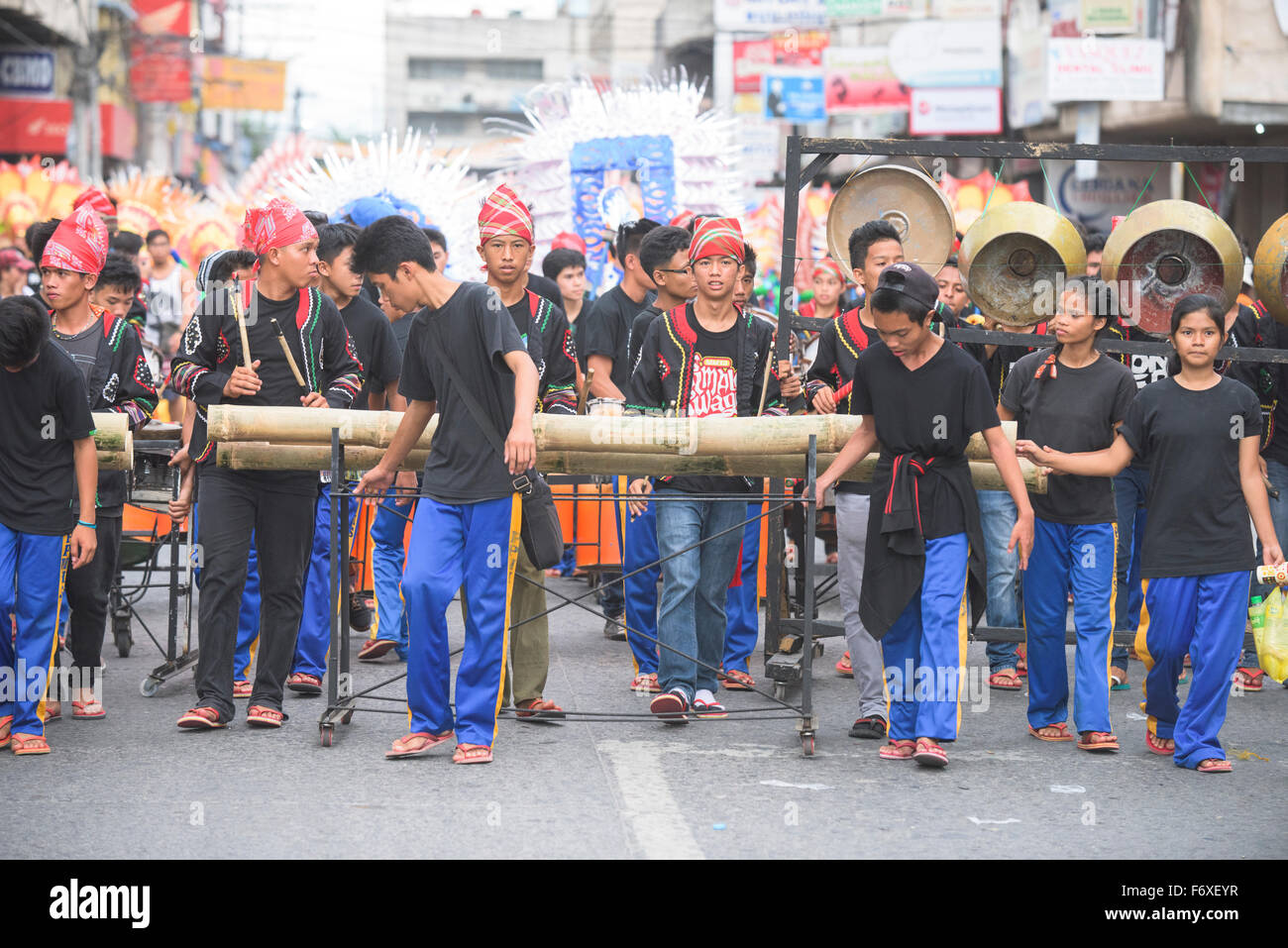 Drummers participating at the Street Dance Competition during the ...