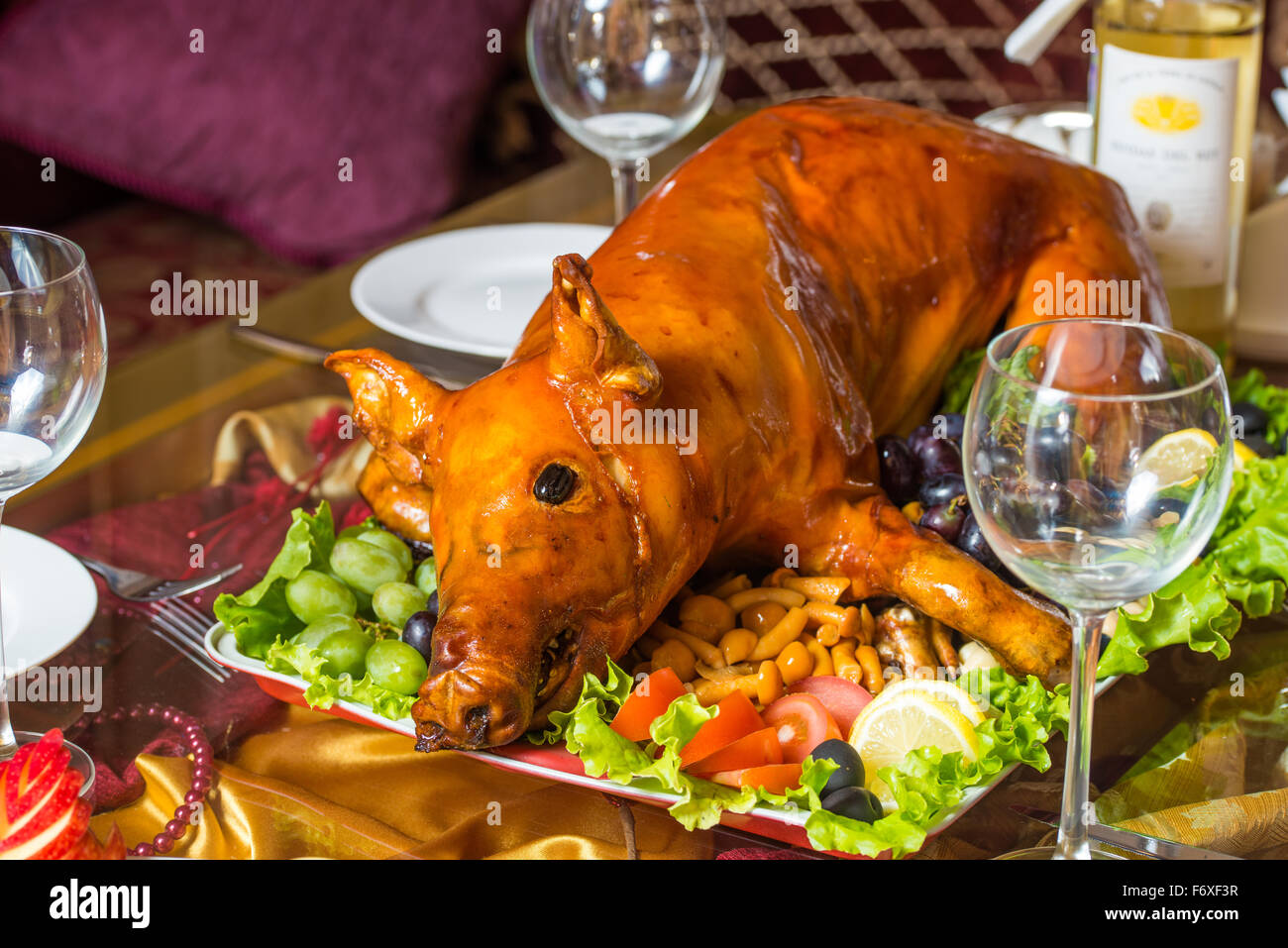 Pig food banquet hi-res stock photography and images - Alamy
