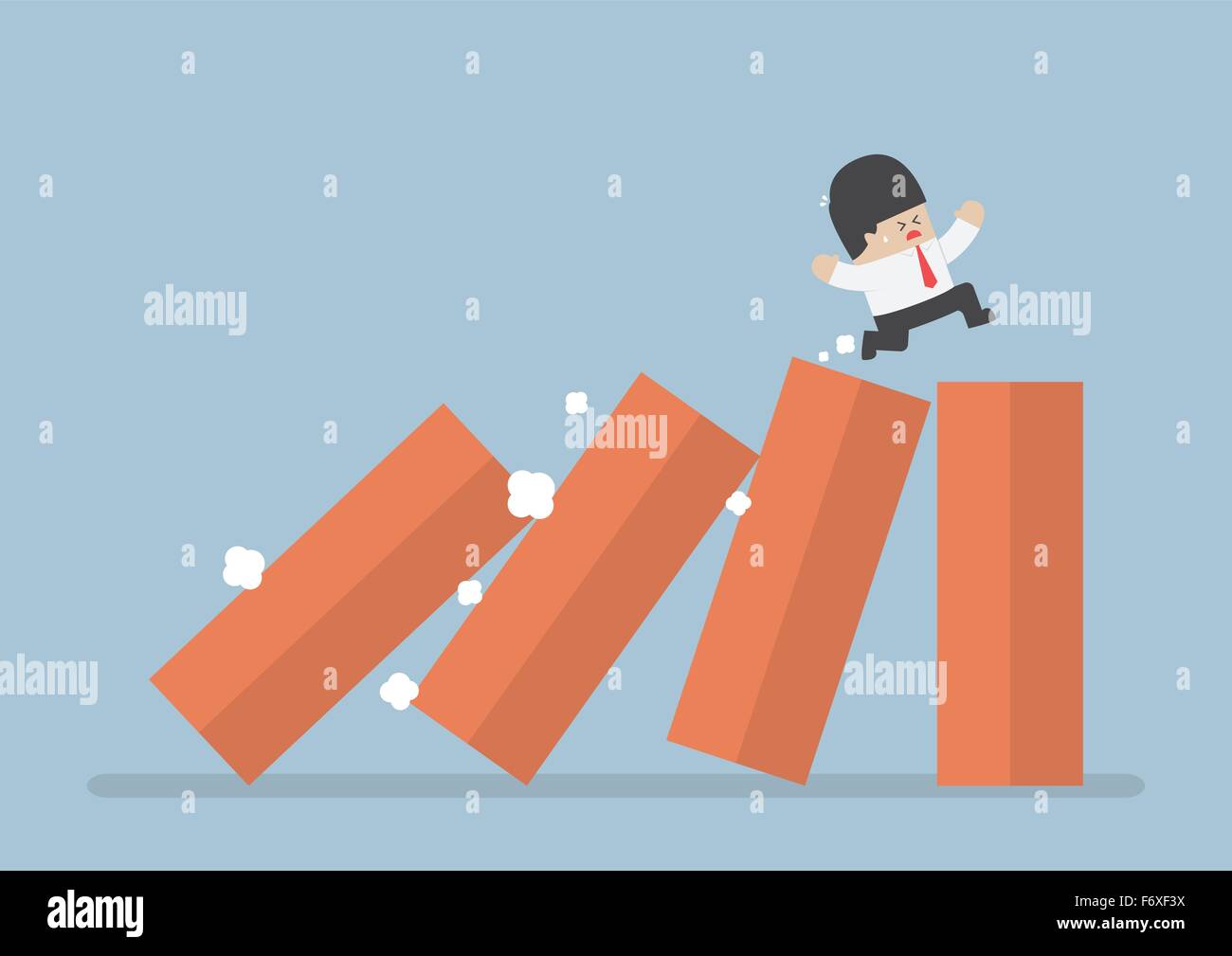 Dominoes falling Stock Vector Images - Alamy