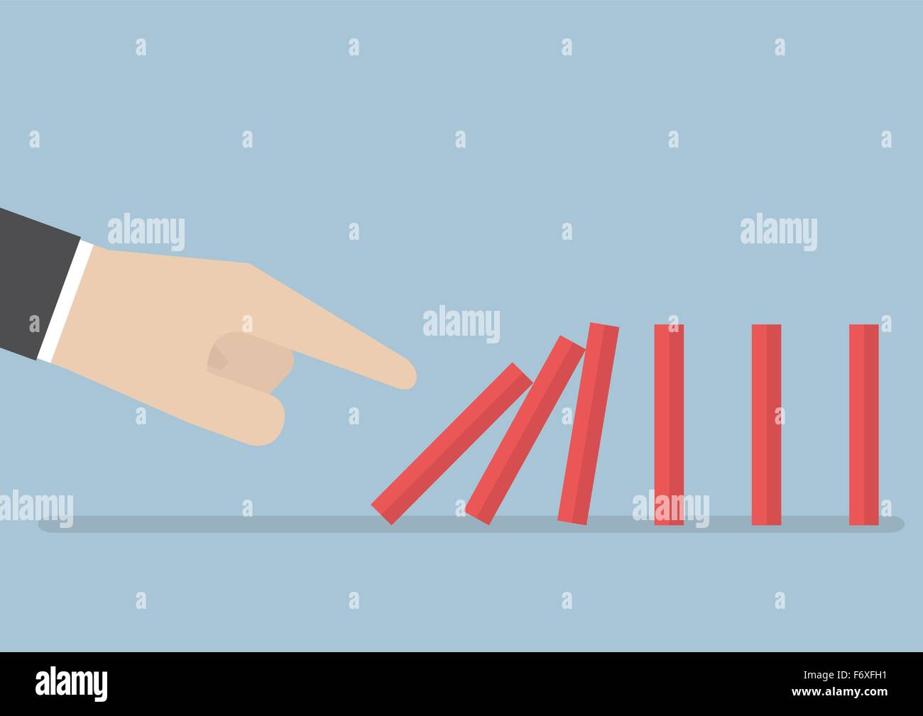 Cause and effect domino hi-res stock photography and images - Alamy