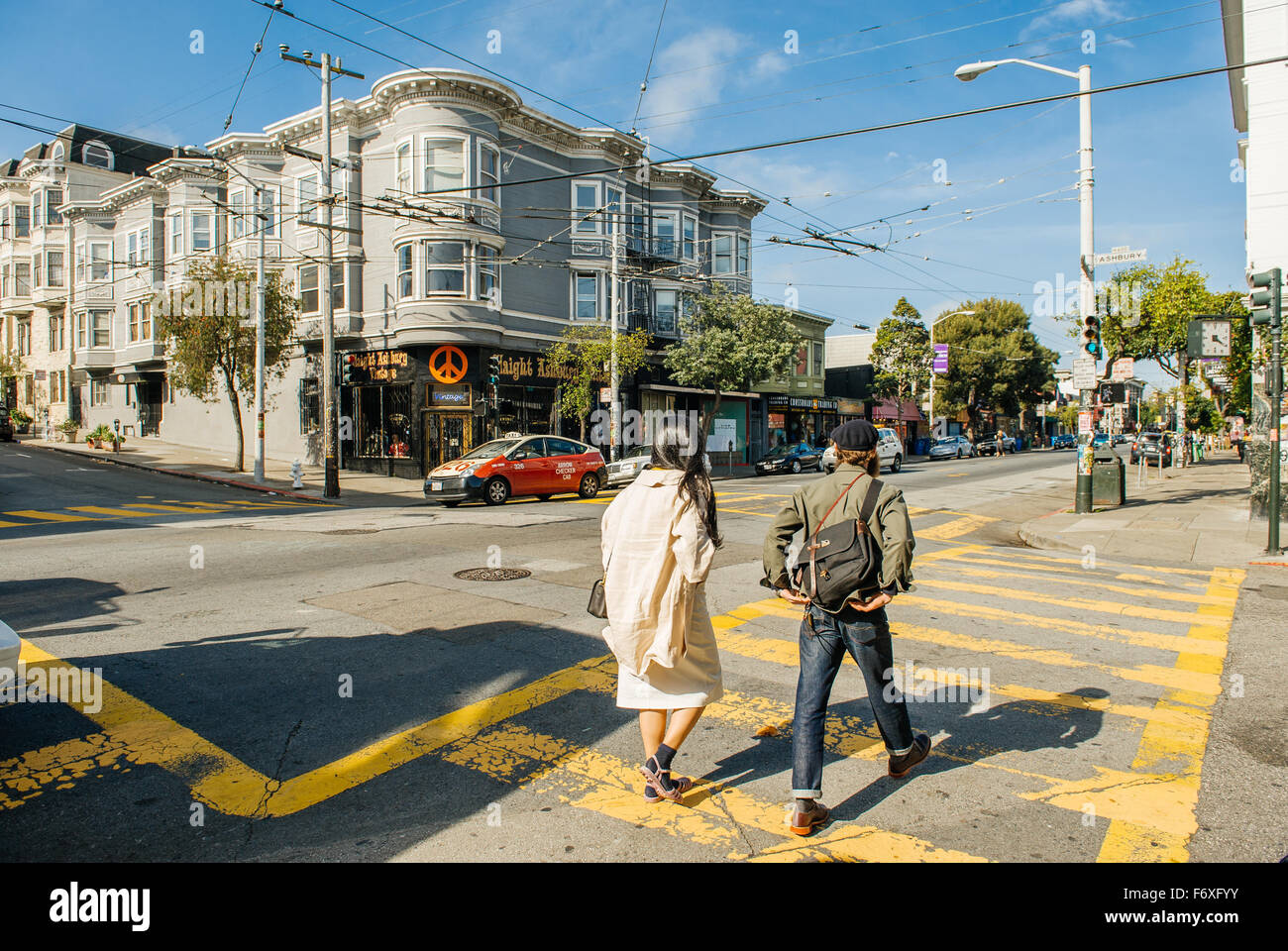 People stroll in Haight-Ashbury in San Francisco, CA Stock Photo - Alamy