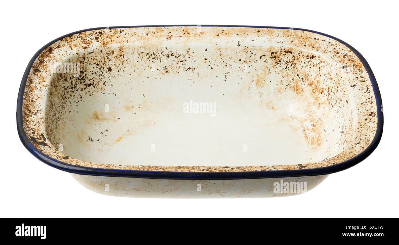 White enamel roasting dish Cut Out Stock Images & Pictures - Alamy