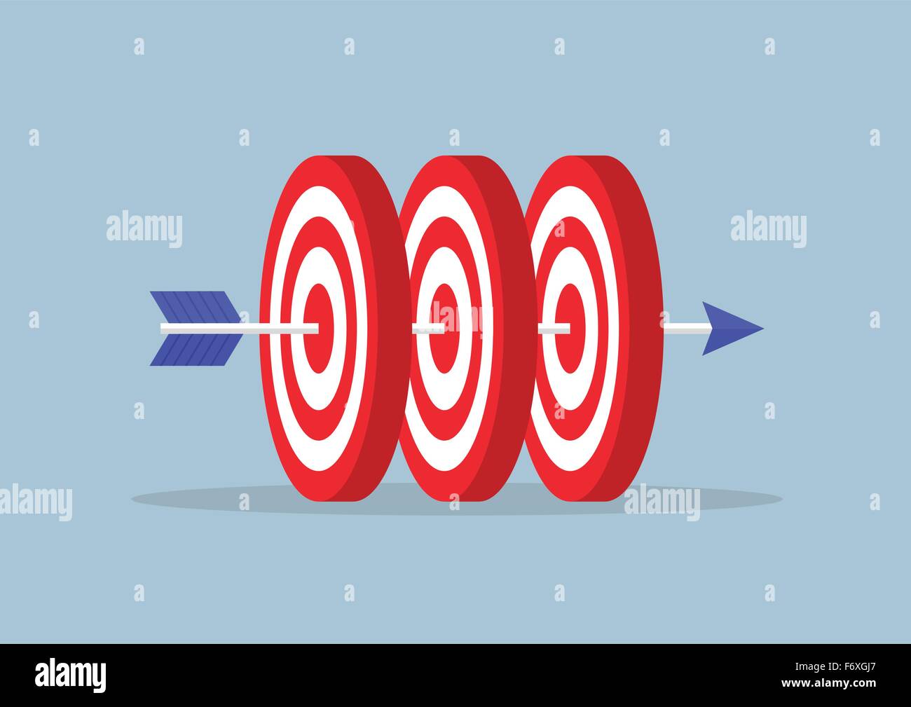 Business cartoon hitting target hi-res stock photography and images - Alamy