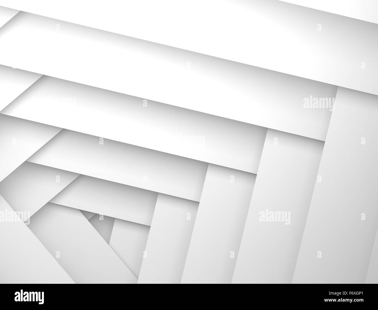Abstract geometric background, white frame layers pattern. 3d ...