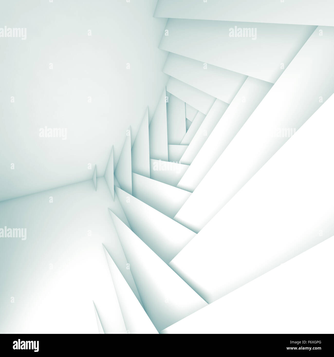 Abstract geometric background, white layers pattern and soft shadows ...