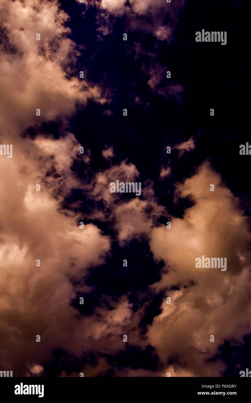 Colored Clouds at Sunset Stock Photo - Alamy