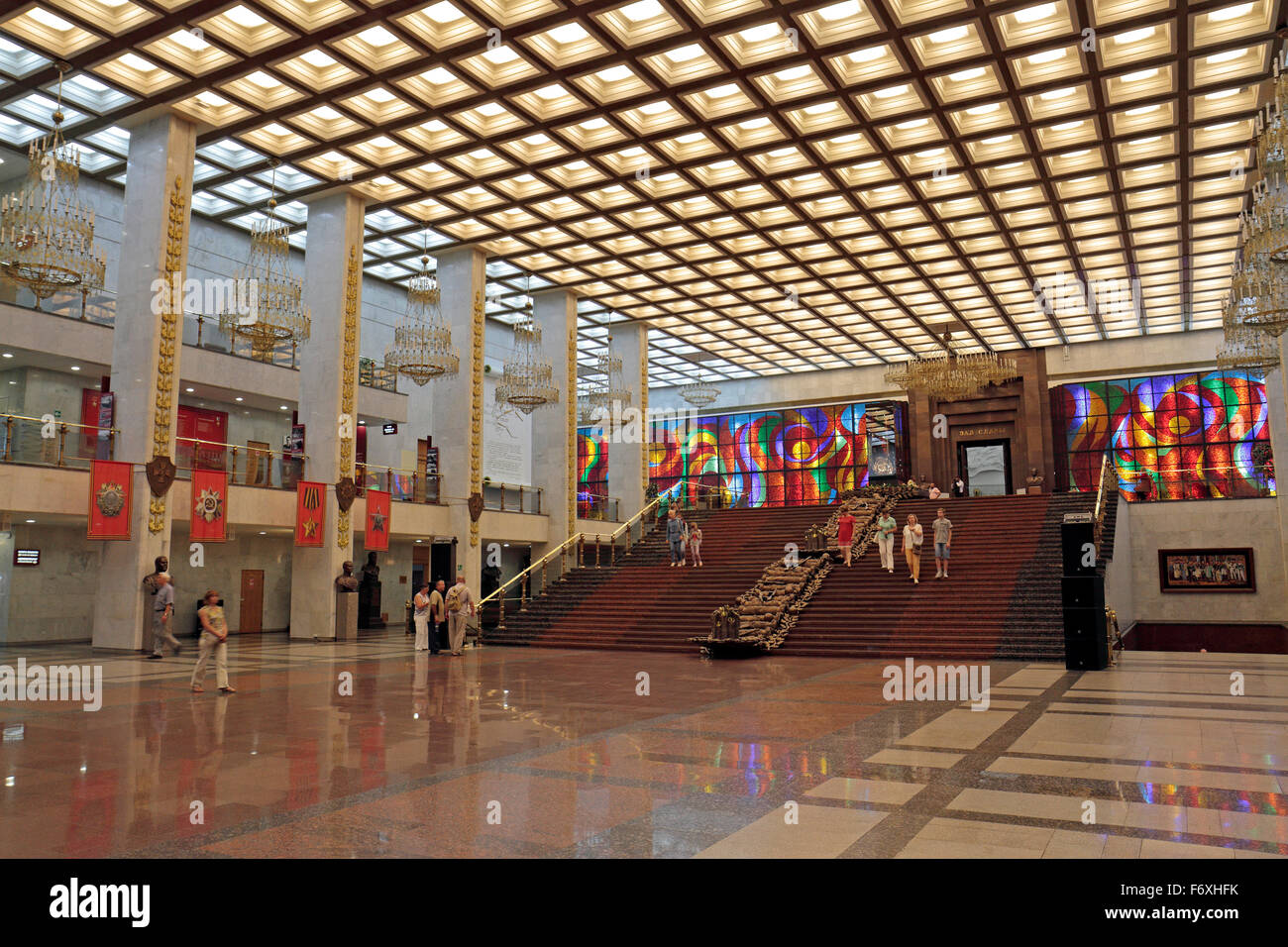 The main entrance hall to the Museum of the Great Patriotic War, Park ...