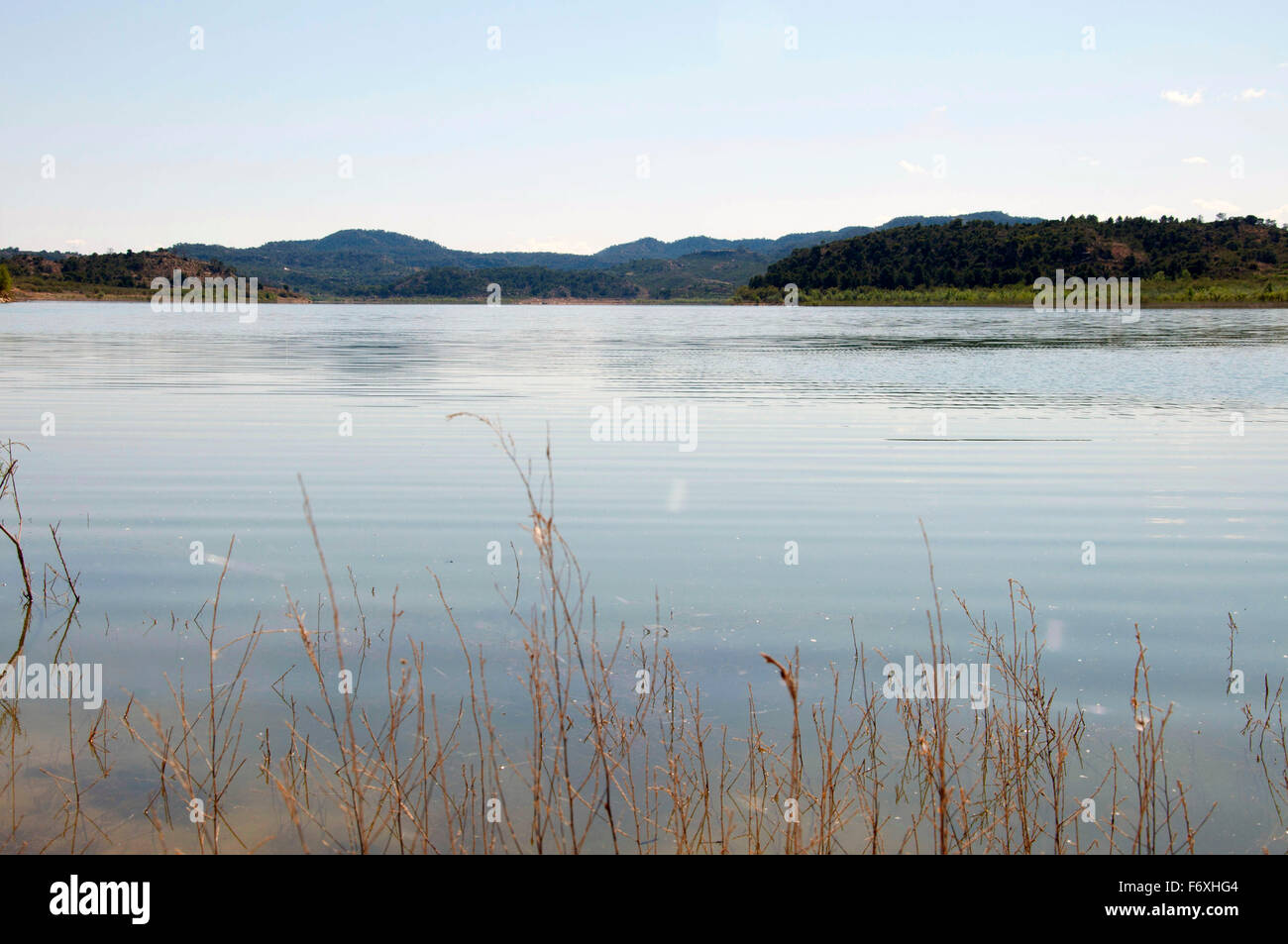 A peaceful lake the perfect waters for fishing Stock Photo - Alamy