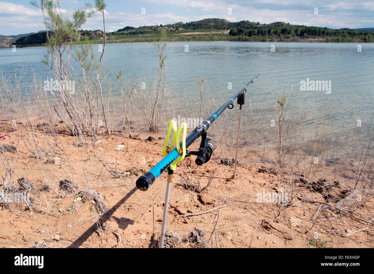 Rod in the lake Stock Photo - Alamy