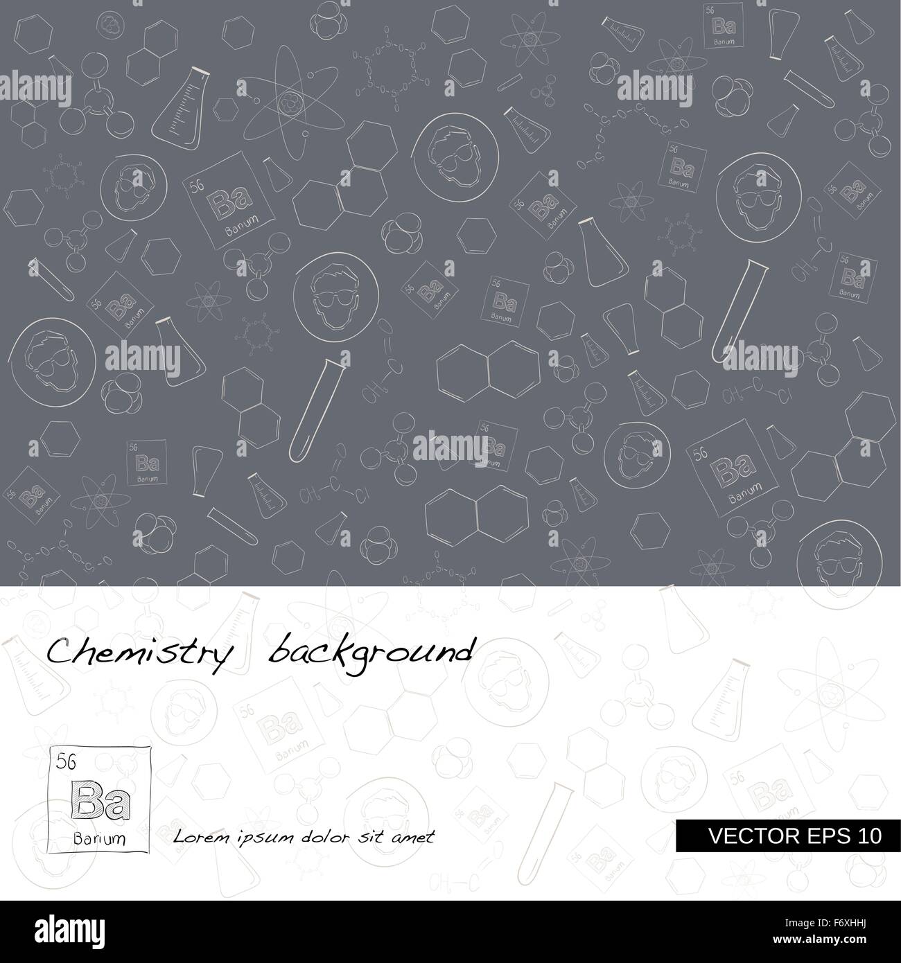 Hand draw chemistry background hi-res stock photography and images - Alamy