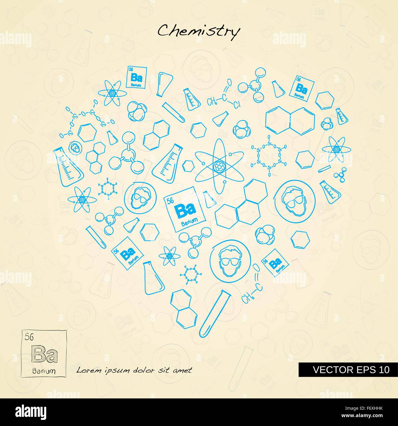 Laboratory beaker drawing Stock Vector Images - Alamy