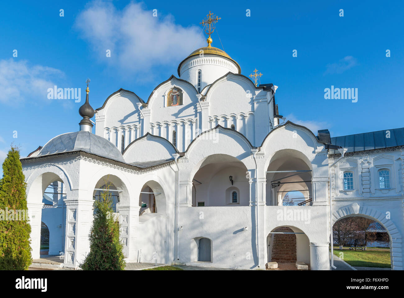 Cathedral at St. Pokrovsky Monastery was built 16th century in Suzdal ...