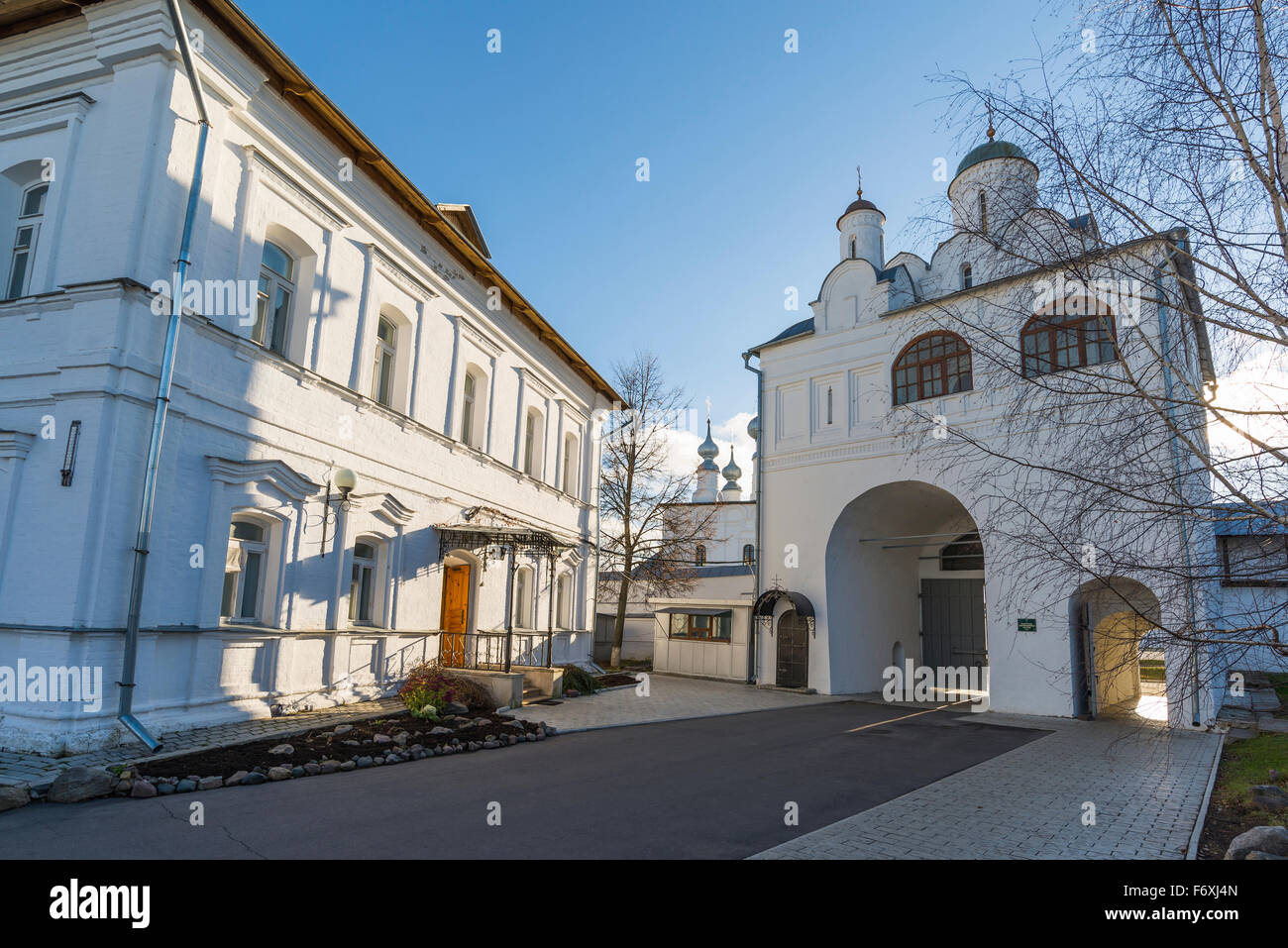 The territory of the Holy Pokrovsky nunnery built in 16th century in ...