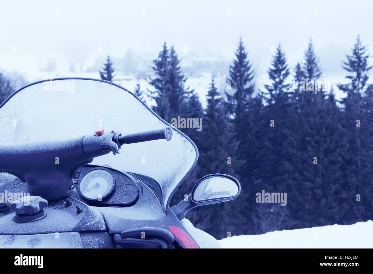 Snowmobile winter mountains hi-res stock photography and images - Alamy