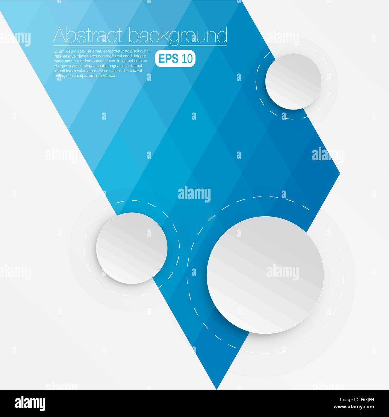 Simple geometric abstract background with circles. Vector illustration ...